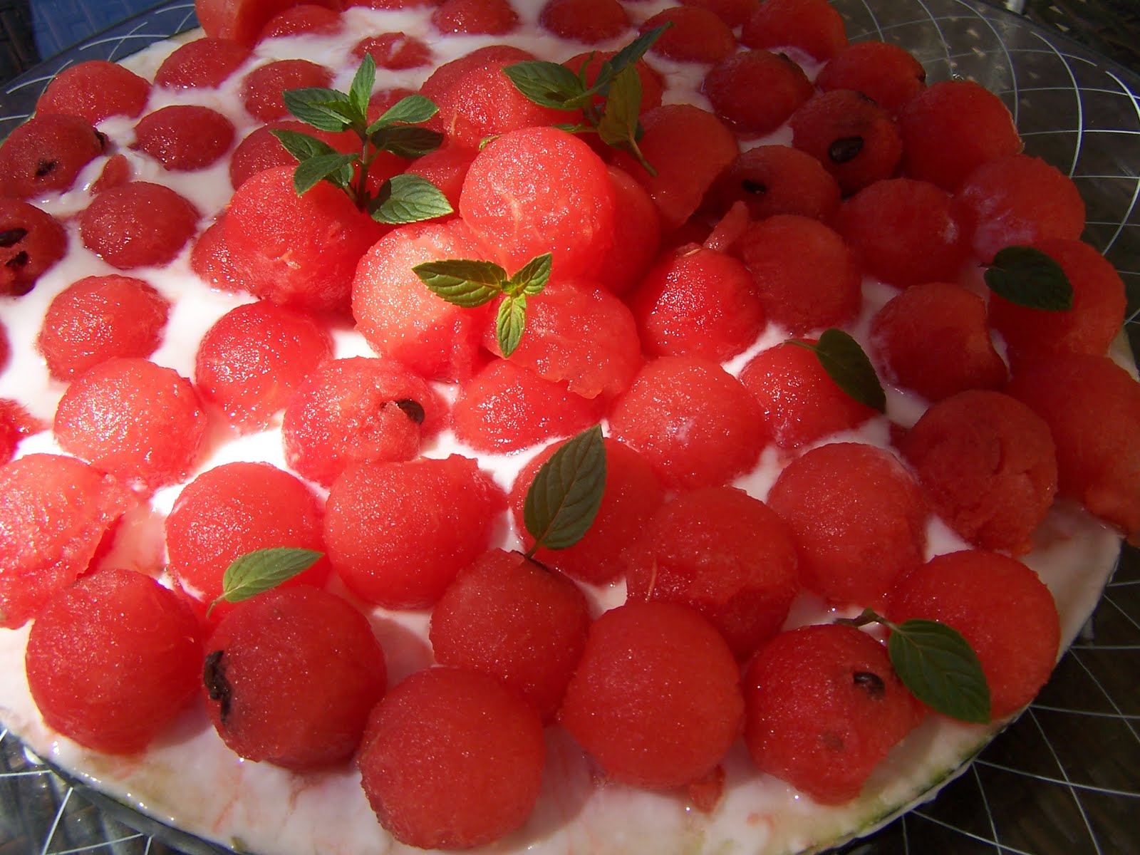 DULCE SABOR de Carmen. Artesana : Tarta Sandía.