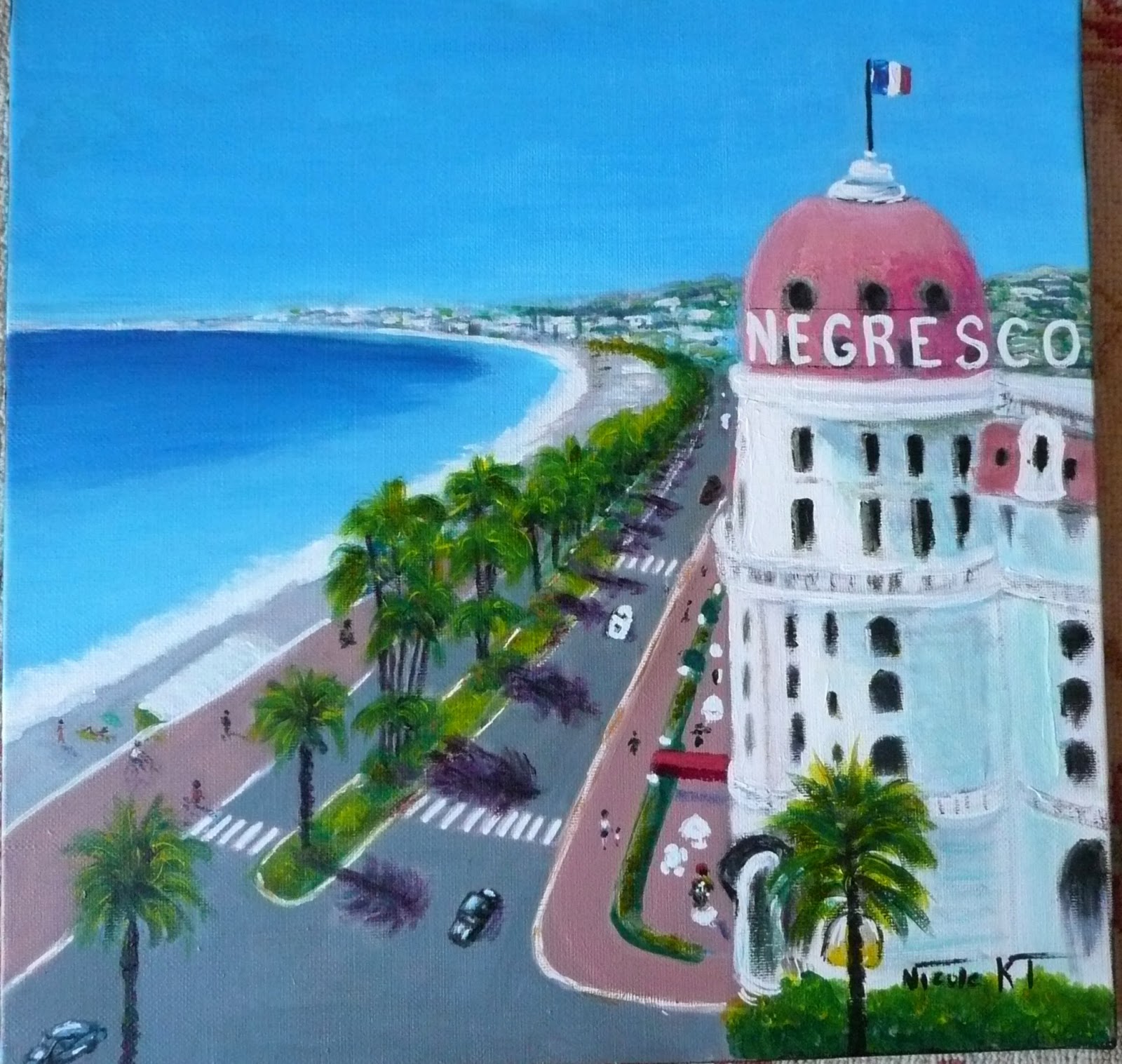 nicole catté artiste peintre : Le Negresco de Nice
