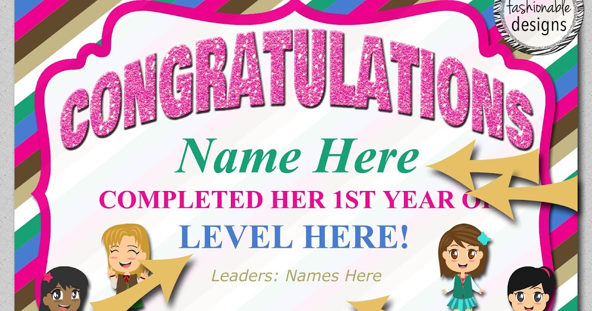 My Fashionable Designs: Girl Scouts: FREE Printable First/Second Year ...