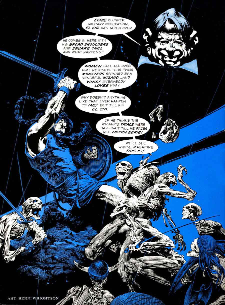 Eerie v3 #66 - Bernie Wrightson art - Pencil Ink