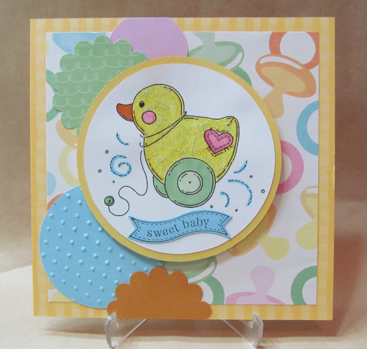 Savvy Handmade Cards: Little Duck Baby Card