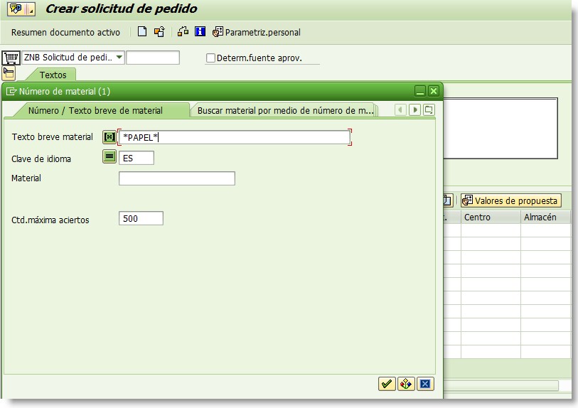 Creación de SOLPED Para Abastecimiento