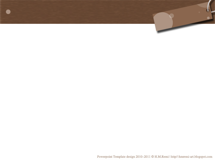 H.M.REMI-ART: Powerpoint Template design - Brown Texture & Label (JCCA)