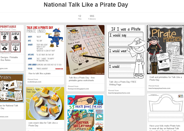 The Classroom Game Nook: National Talk Like a Pirate Day {Freebies and ...