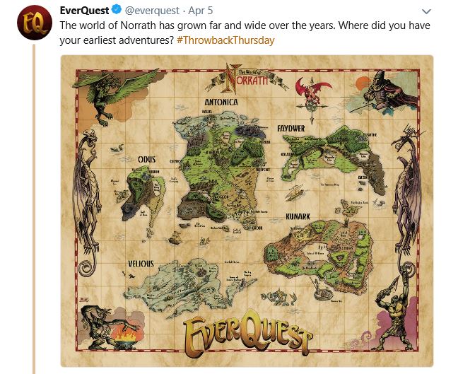 EverQuest Memories: Earliest adventures in Norrath.