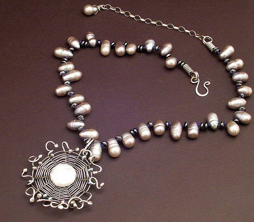 Basket Style Wire Woven Jewelry Designs by Wired Elements / The Beading Gem