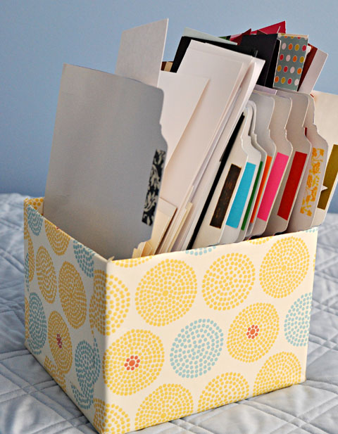 IHeart Organizing: UHeart Organizing: Scraptastic Paper Storage