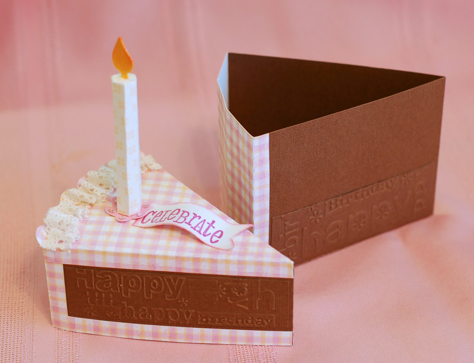 Paper Creations by Kristin: Large 3D Cake Slices
