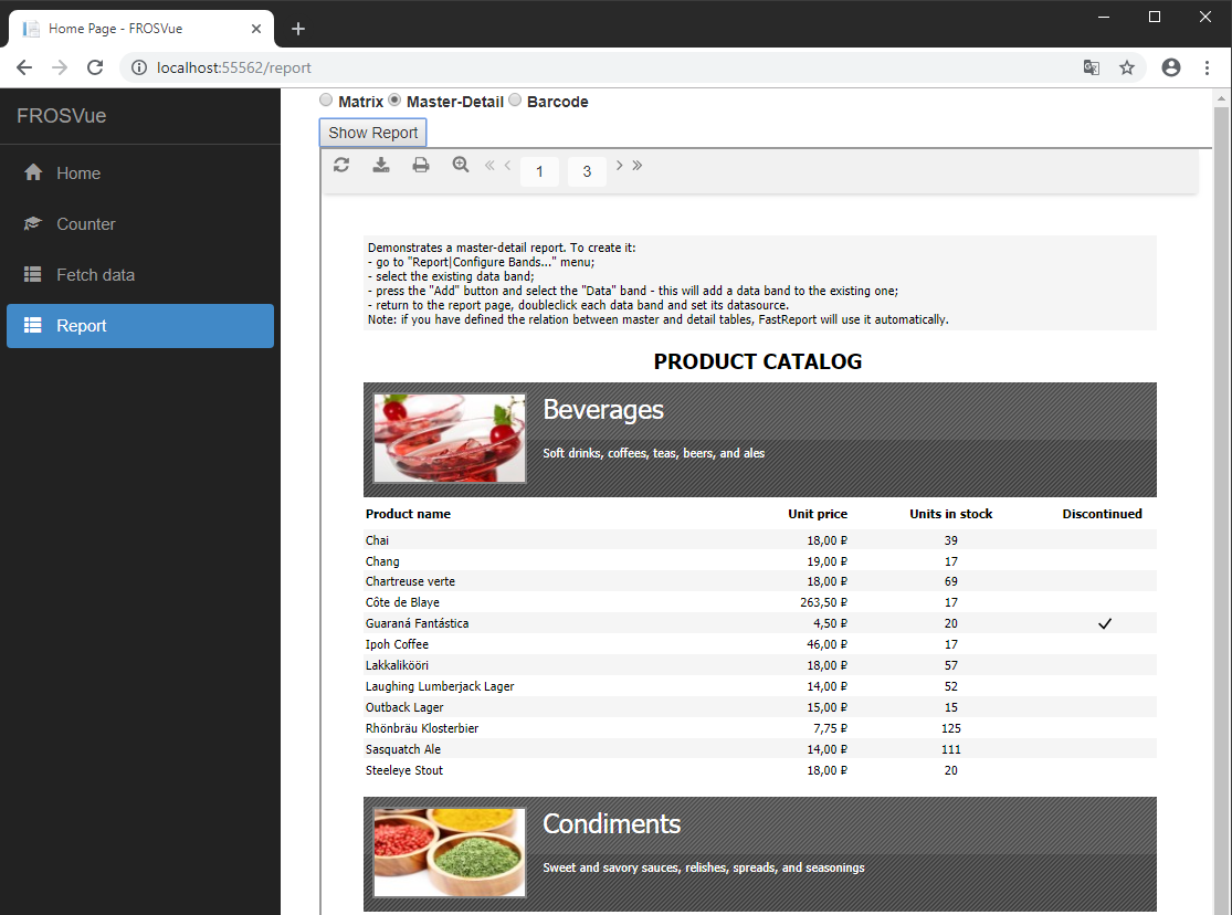 How to use FastReport Open Source with Vue.Js