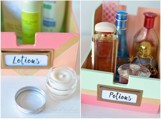 IHeart Organizing: UHeart Organizing: Upcycled Toiletry Storage