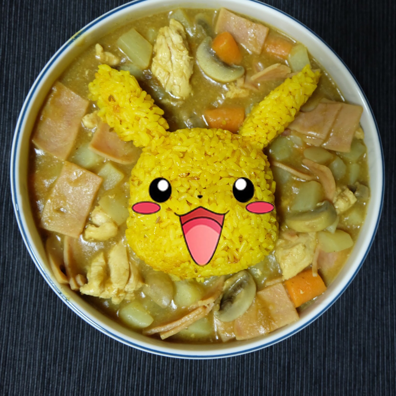 Cheat Pikachu Curry Turmeric Rice
