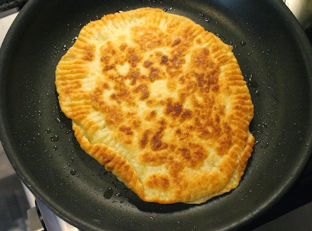 Food Lust People Love: Tiganopsomo - Feta-Stuffed Fried Bread #BreadBakers