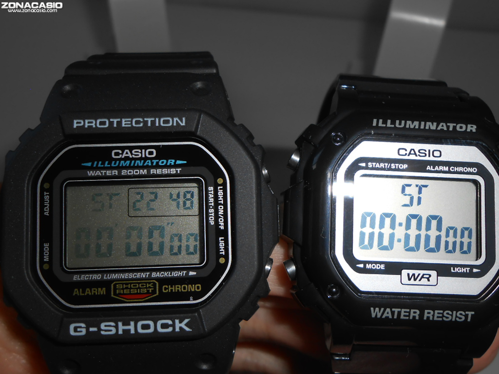 Zona Casio: Comparativa: F-108 vs DW-5600, la comparación más injusta ...