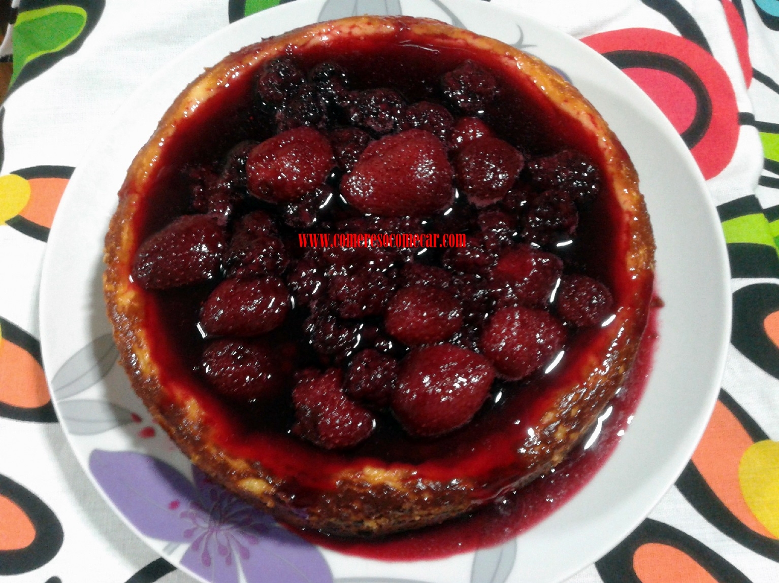 CHEESECAKE DE FRUTAS VERMELHAS - Receitas Culinárias