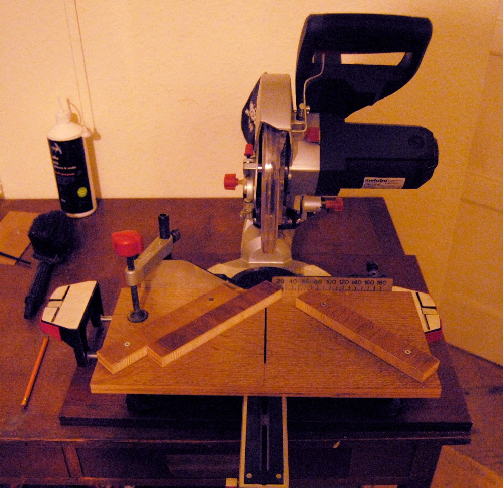 Paint Landscape: Frame making with a compound mitre saw.