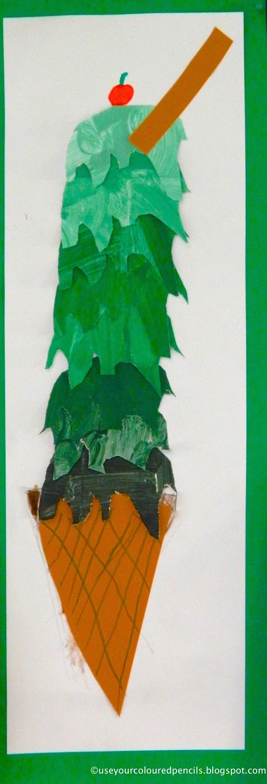 Use Your Coloured Pencils: Ice Cream Cones in Tints and Shades