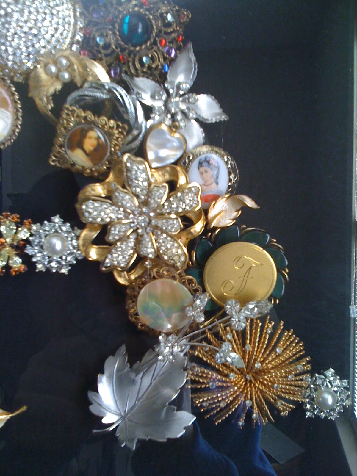 A Feather Fancy: Jeweled Letter