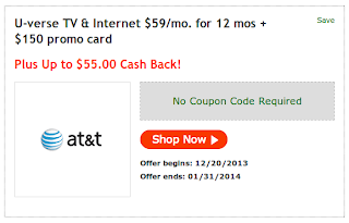 AT&T Deal: 12 Months Of U-Verse + Internet $59 Per Month