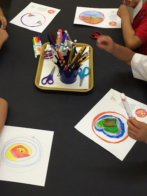 art teach art: Our International Dot Day Collaborative Mobile is Complete!