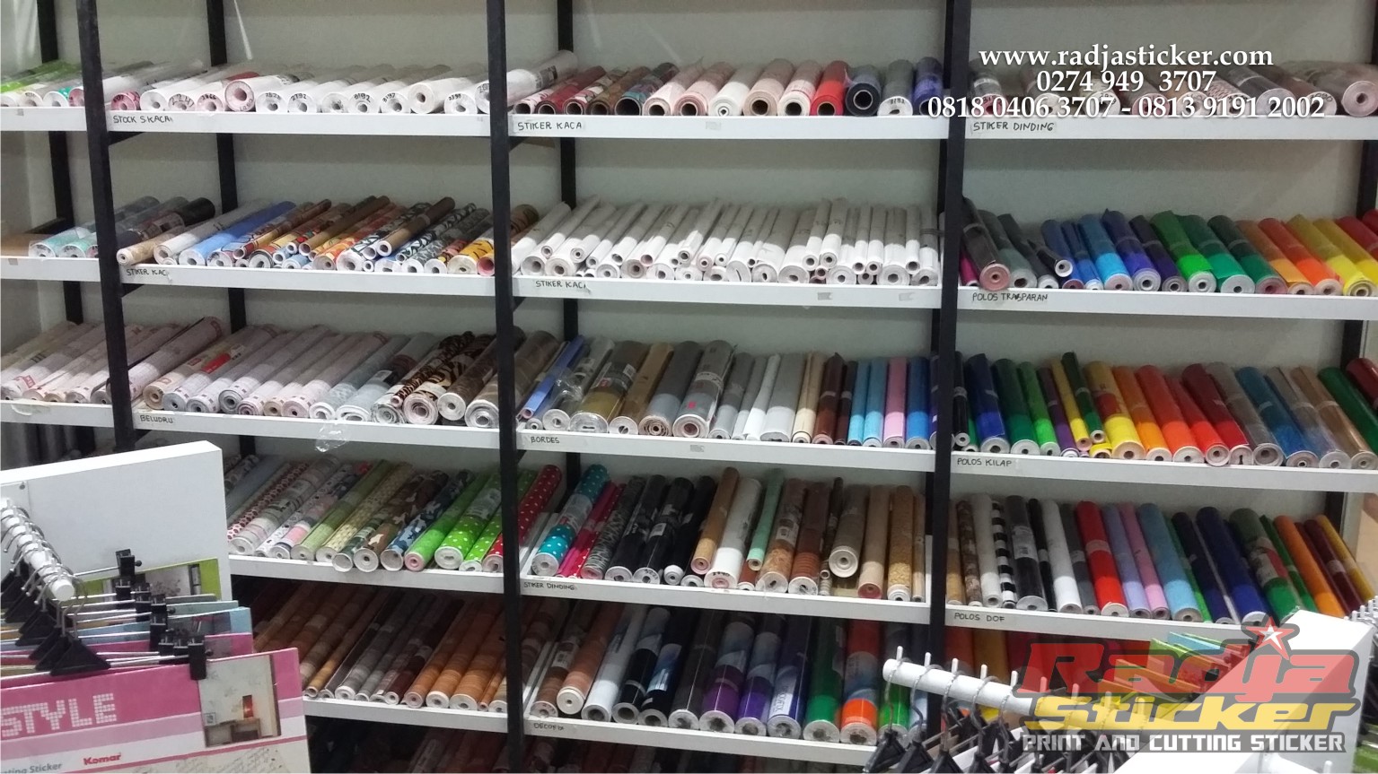 GROSIR STIKER JOGJA - STICKER DINDING CUSTEM - Radja Sticker