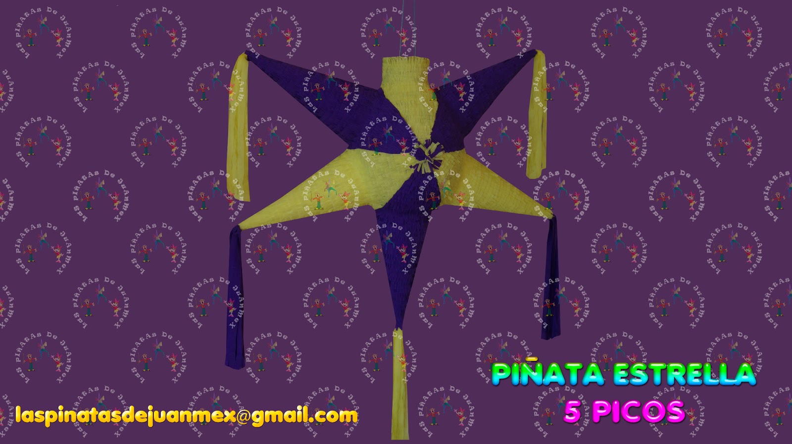 LAS PIÑATAS DE JUANMEX: Mis Piñatas, Piñata estrella 5 Picos