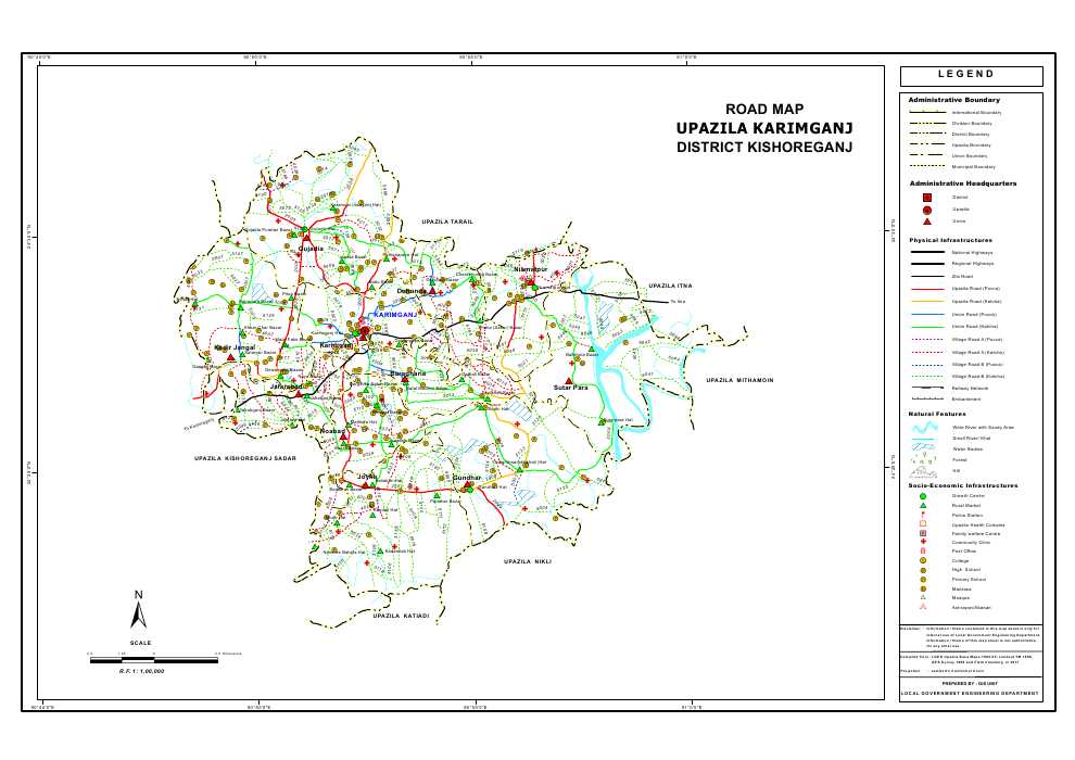 Mouza & Land Use Maps of Karimganj Upazila, Kishoreganj, Bangladesh ...
