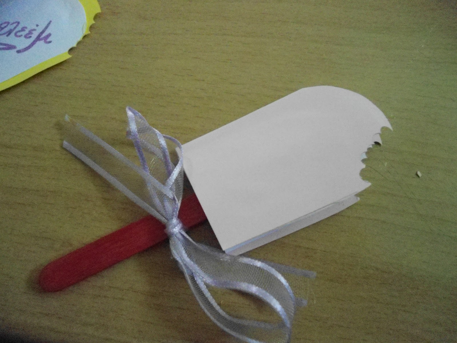 Τα μικιά μου , arts kindergarten: Κάρτες παγωτό ξυλάκι
