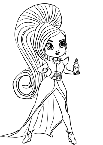 Dibujo de Shimmer and Shine Zeta the Sorceress para colorear - COLOREA ...