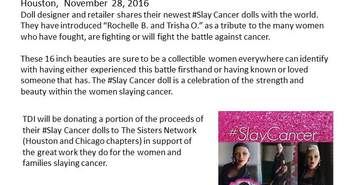 Black Doll Collecting: #SlayCancer Dolls by Trinity Designs, Inc.