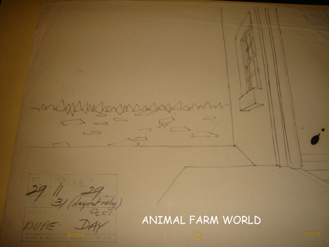 Living Lines Library: Animal Farm (1954) - Production Drawings > Layouts