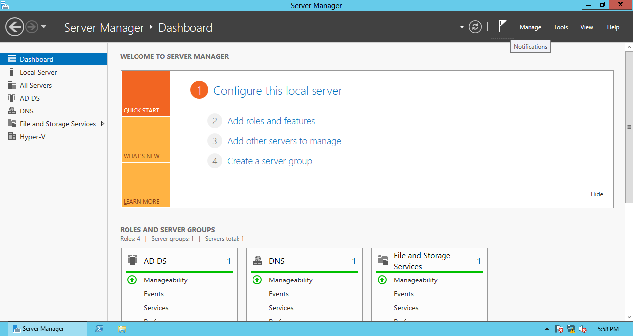 AD Shot Gyan: The Server Manager - Windows Server 2012