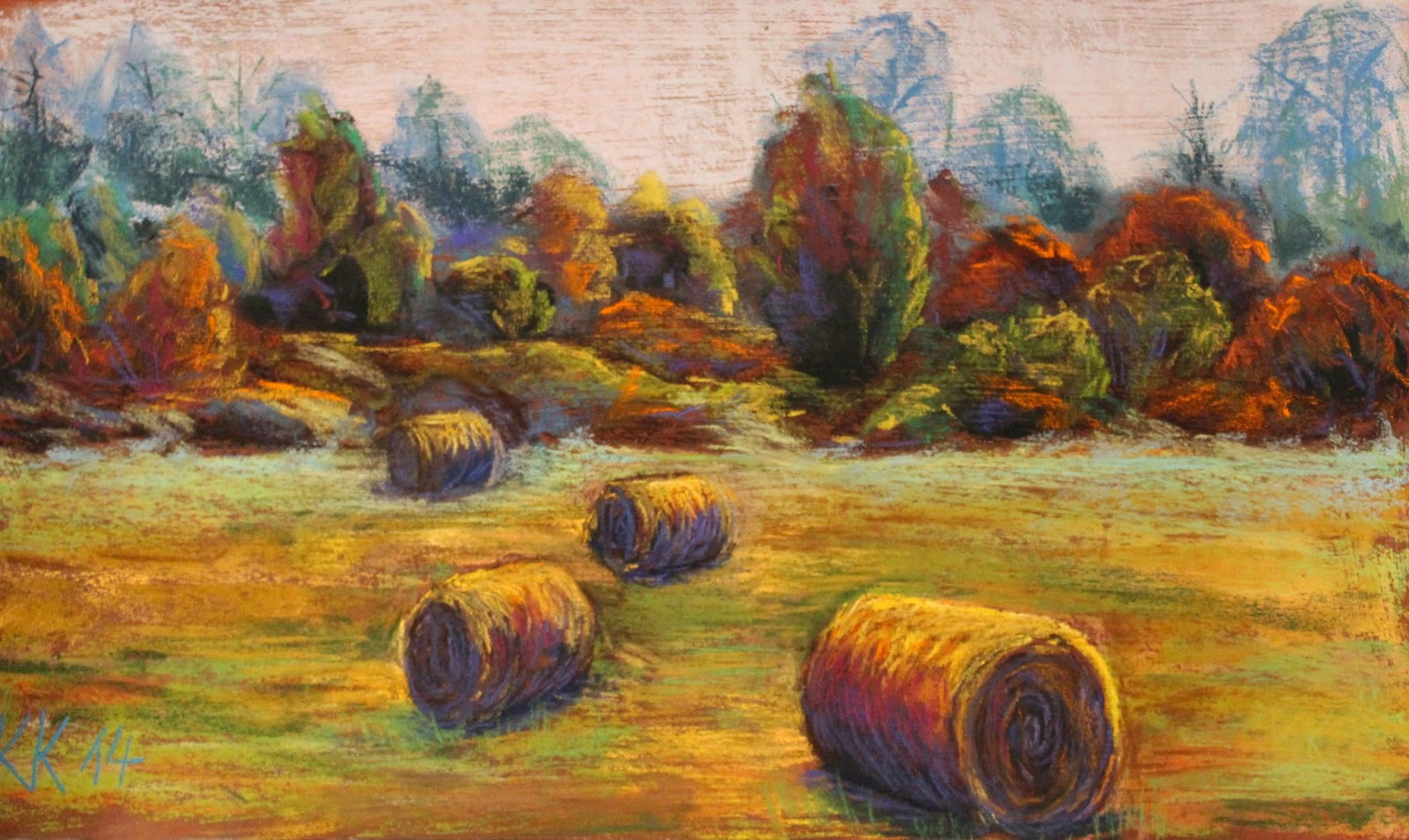 Kunstnik Keiu Kuresaar: maalid ja joonistused: Maastikud pastellidega