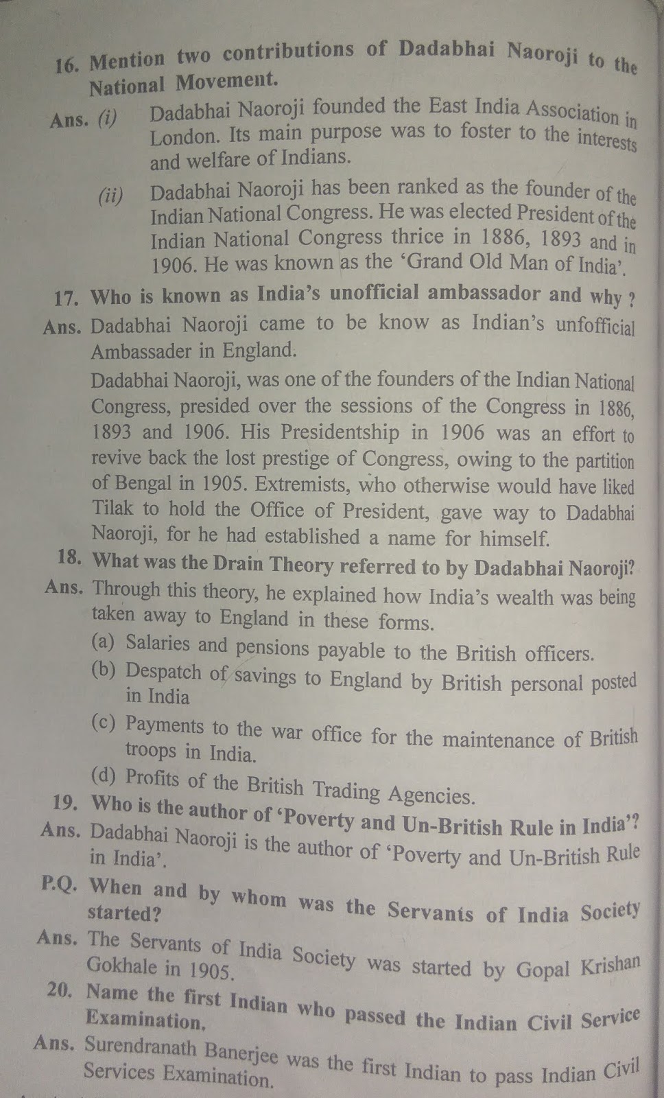 ICSE TOTAL HISTORY & CIVICS 10 CHAPTER - 3 (HISTORY) SOLUTIONS