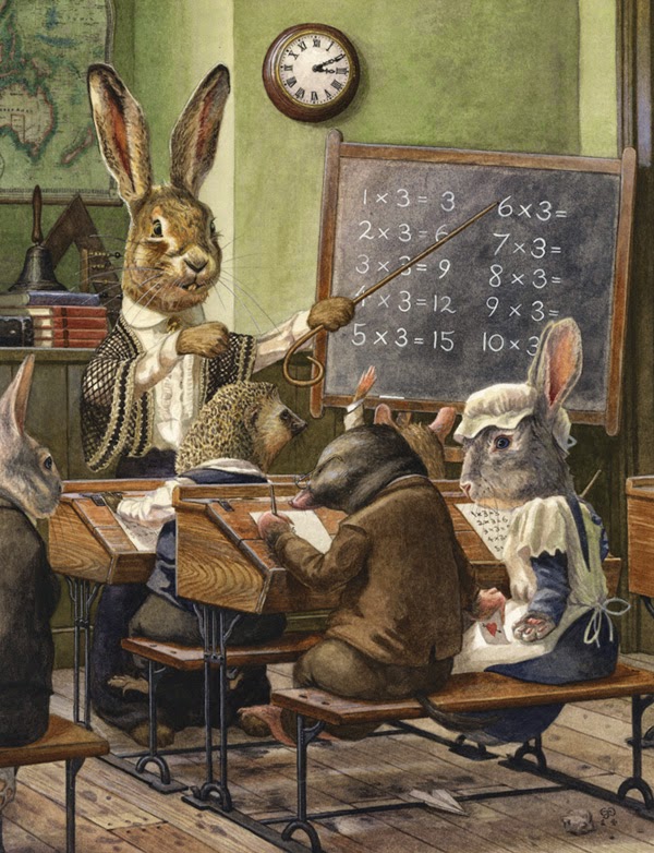 Chris Dunn Illustration Fine Art A Maths Lesson chris-dunn-illustration-fine-art-a-maths-lesson
