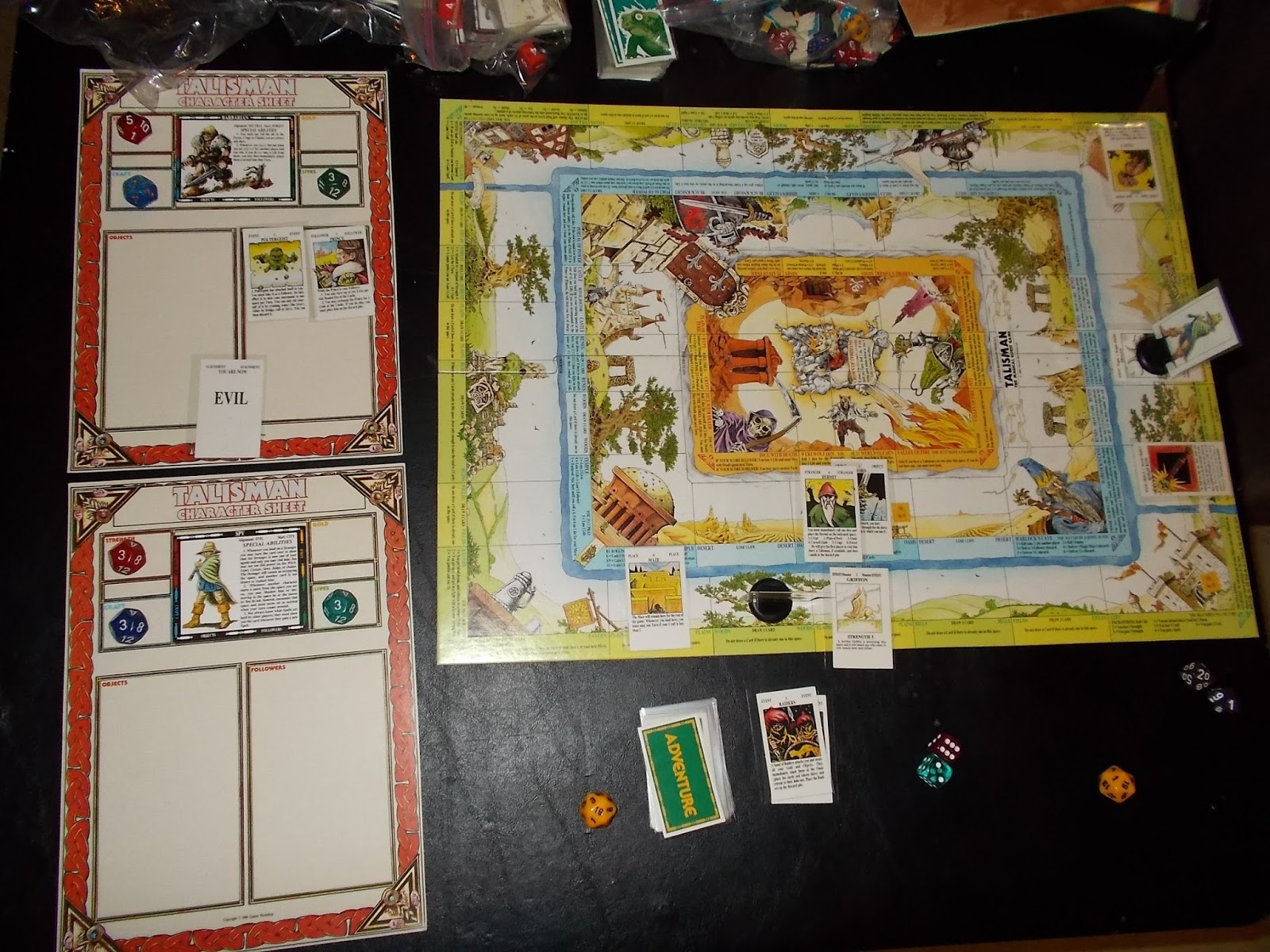 A Fist Full of Nuggets: Talisman 2nd Edition solitaire experiment