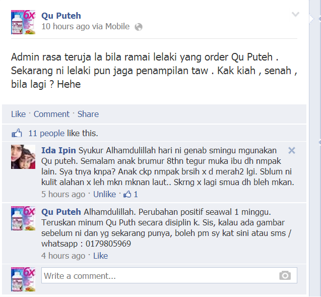 QU PUTEH, QU PUTEH BARULAH PUTIH !! ORIGINAL MURAH BERKESAN - TIPTOP ...