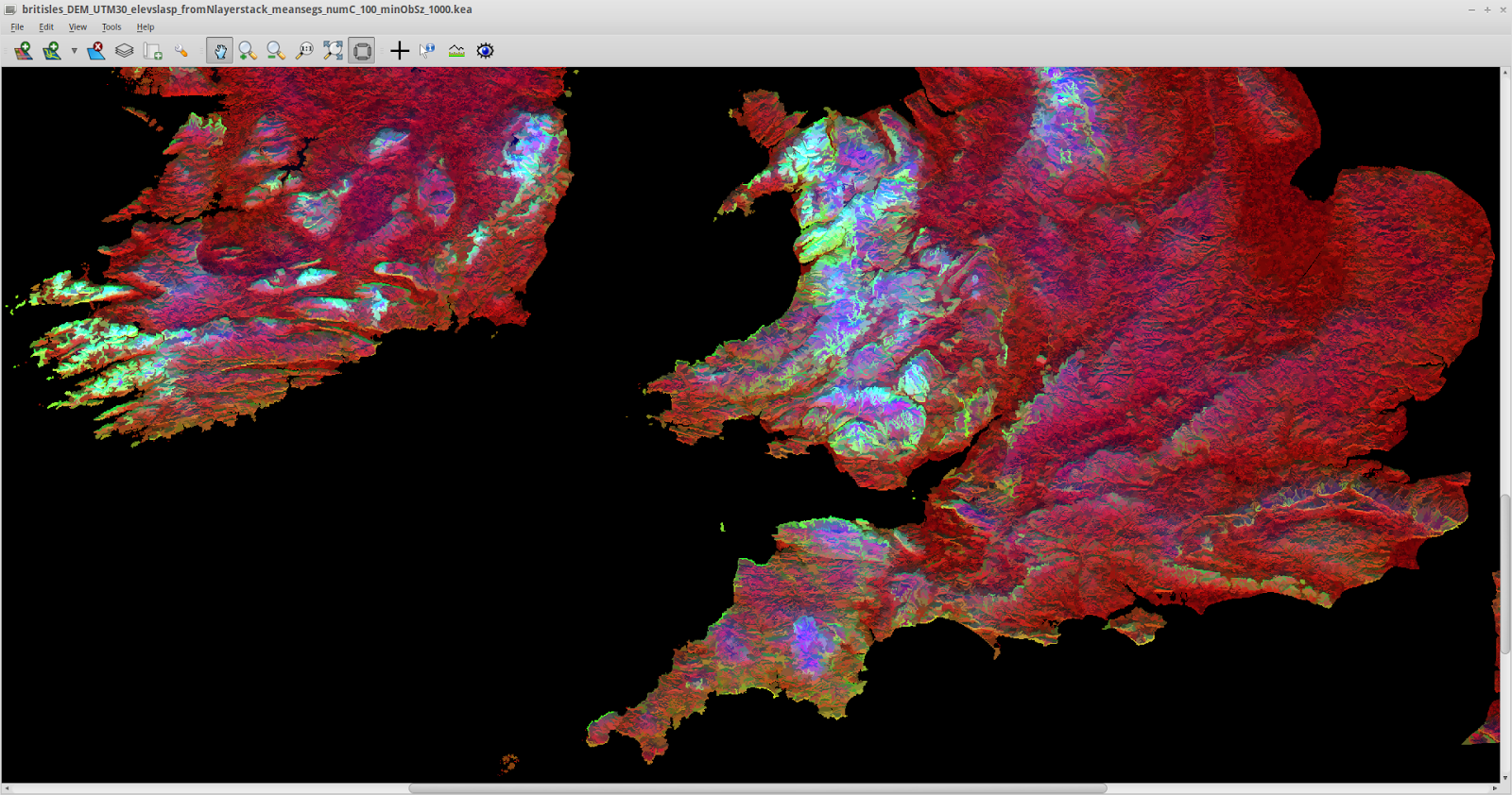 Skrifennow Object Based Segmentation Of Topography With Rsgislib