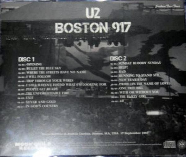 Rock Anthology: U2 - Boston 917 (1987-09-17) FLAC