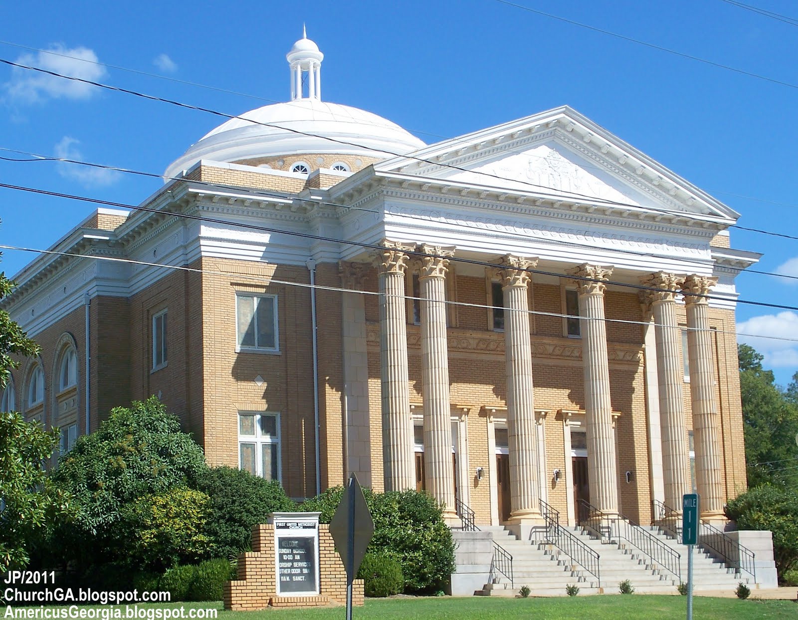 Churchs Religion GA.FL.AL.CHURCH First Baptist Catholic Methodist ...