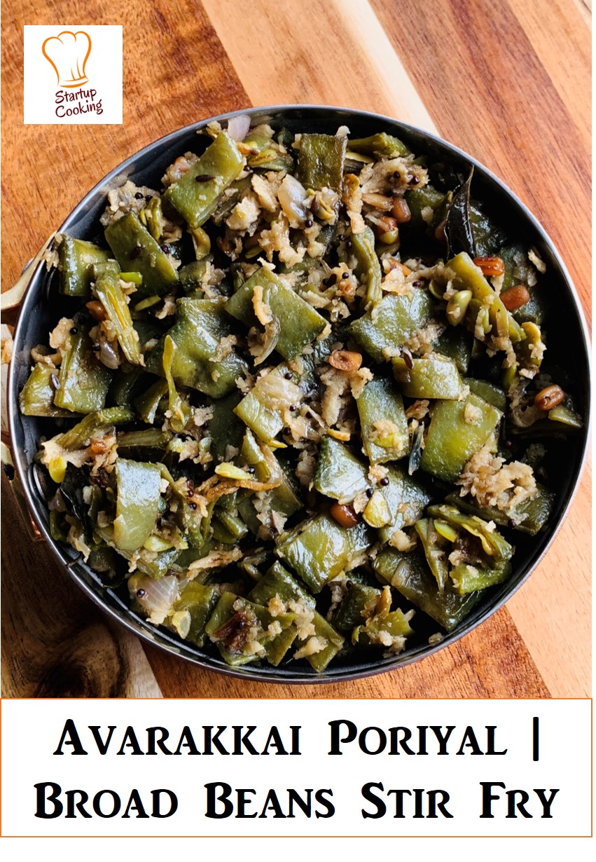 Avarakkai Poriyal | Broad Beans Stir Fry | Broad Beans Stir Fry with ...
