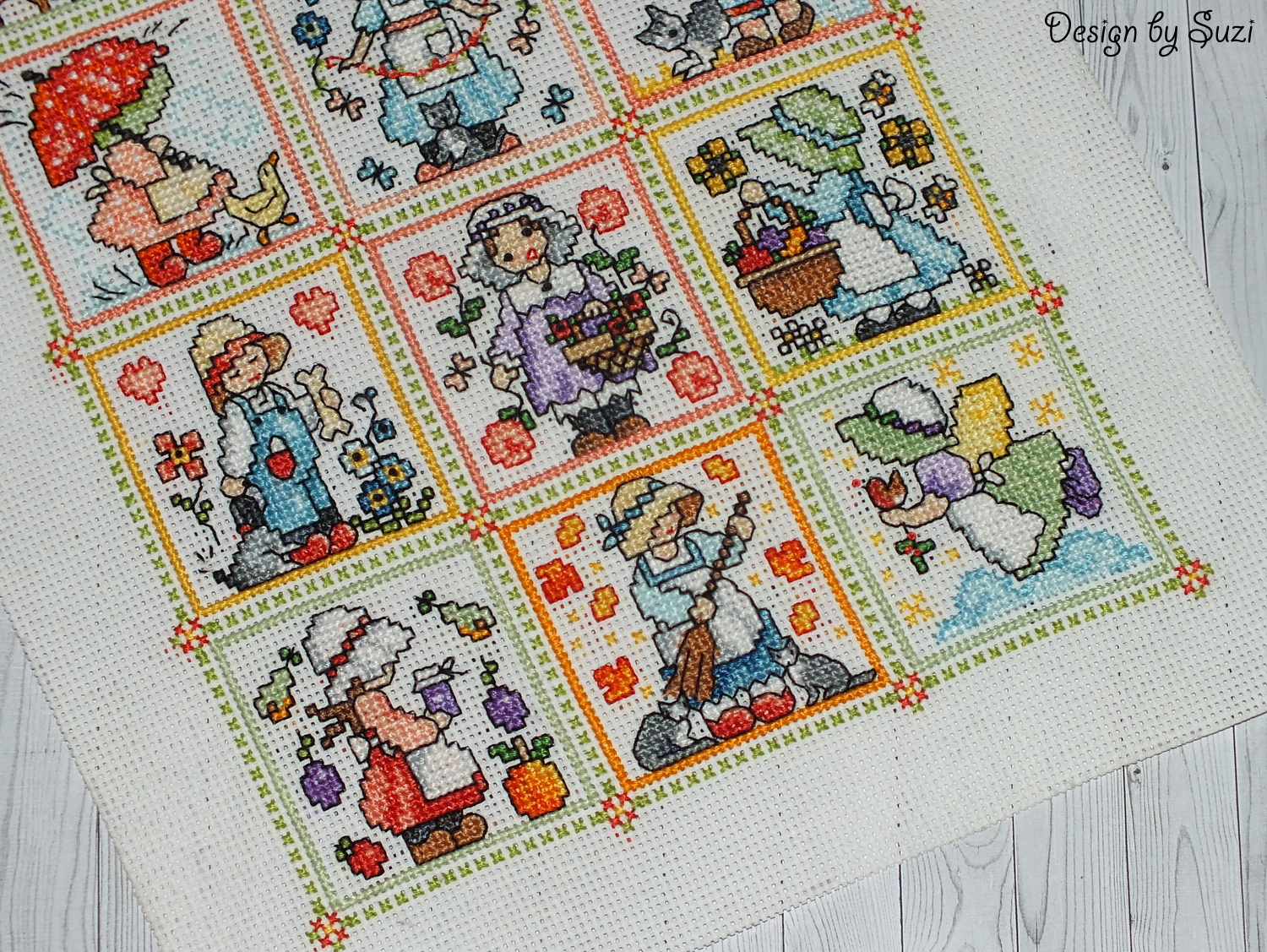 Lesley Teare - Sunbonnet Sue SAL 3/3 - Design by Suzi