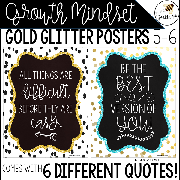 forkin4th: Growth Mindset Bulletin Board Kit (Meet the Teacher FREEBIE)