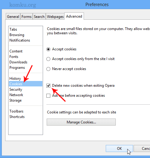 How To Automatically Clear History And Private Data When You Close Your ...