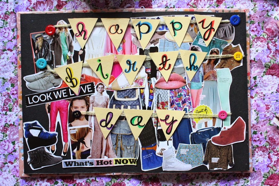 membuat scrabook: scrapbook ulang tahun A5 - SCRAPTERRA