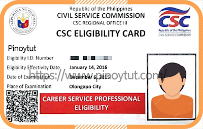 How to CSC Claim Eligibility Card | Pinoytut