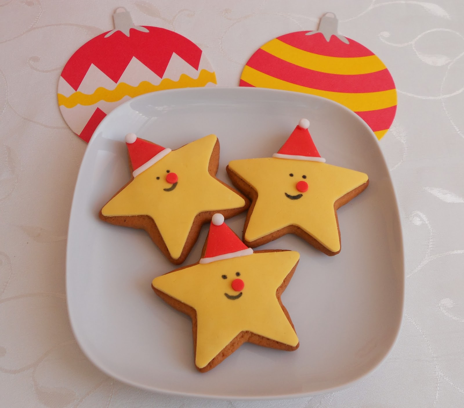 La bellota dulce: Estrellas navideñas de galleta