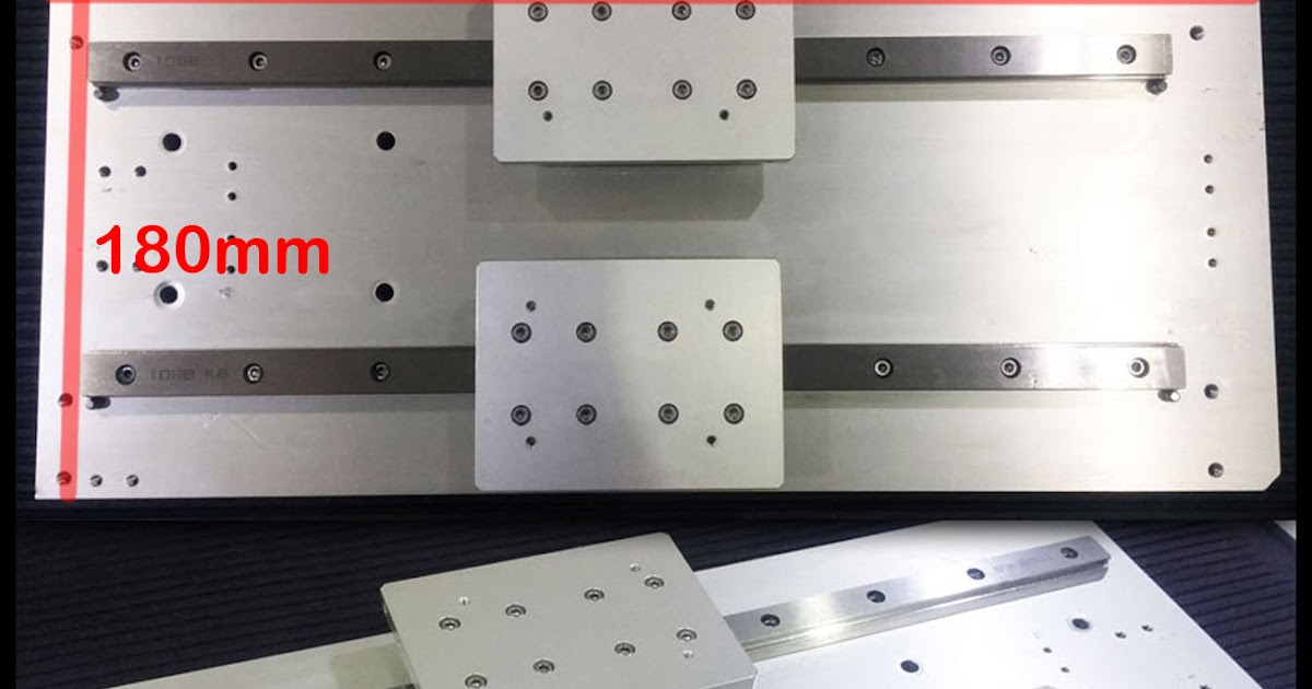 2nd MACHINE: Linear motion guide set + base support, RSR15VM, 350mm ...