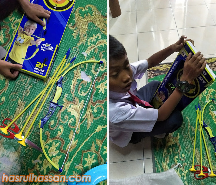 Maira Beli Set Memanah Guna Upah Urut