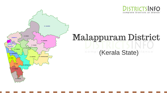 Malappuram District With Talukas in Kerala State