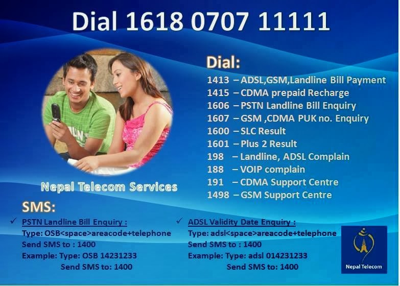 NTC important numbers for enquiry and bill payments | Nepali ...